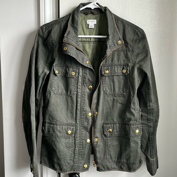 J. Crew Factory | Jackets & Coats | Jcrew Factory Resincoated Twill ...